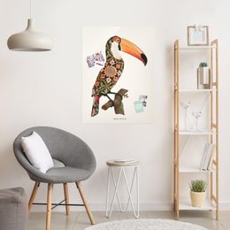 Bilderwelten Glasbild Boho Vogel - Tukan