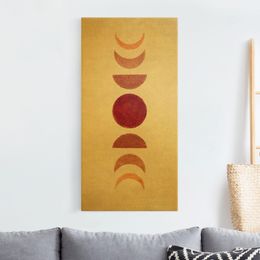 Bilderwelten Leinwandbild Boho Mondphasen I