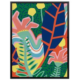 Bilderwelten Leinwandbild Kandiertes Blumenbeet