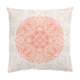 Bilderwelten Dekokissen Mandala Aquarell Ornament beige orange