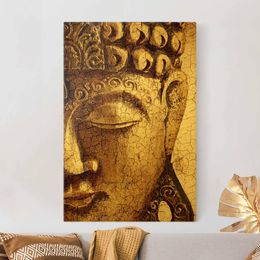Bilderwelten Leinwandbild - Hochformat Vintage Buddha