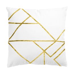 Bilderwelten Dekokissen Goldene geometrische Linien