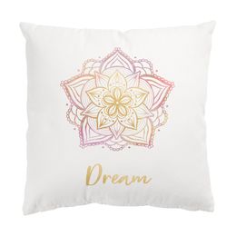 Bilderwelten Dekokissen Mandala Illustration Dream gold rosa