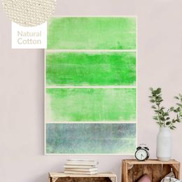 Bilderwelten Leinwandbild - Hochformat Colour Harmony Green