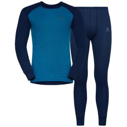Odlo Baselayer Set 'Active Warm ECO Special' Herren Gr&ouml;&szlig;e M blau / nachtblau