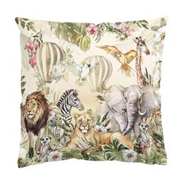 Bilderwelten Dekokissen Aquarell Savannen Tiere