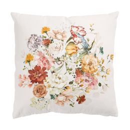 Bilderwelten Dekokissen rosa Blumen modern Aquarell - Aquarellblumen Bouquet - Bett Couch Sofakissen Bezug & F&uuml;llung in 40x40 50x50 60x60
