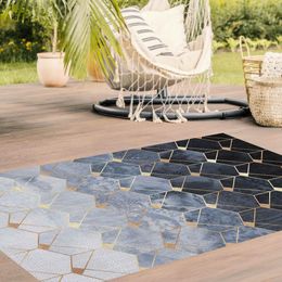 Bilderwelten Vinylteppich Aquarell Regen in Indigo klein und gro&szlig;