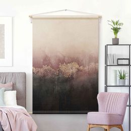 Bilderwelten Wandteppich Goldene D&auml;mmerung Rosa