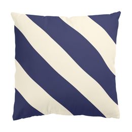Bilderwelten Dekokissen PopArt Streifen Blau