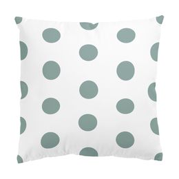 Bilderwelten Dekokissen Punkte in Pastell Petrol