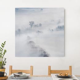 Bilderwelten Leinwandbild K&uuml;hler Nebelmorgen