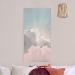 Bilderwelten Leinwandbild Himmlische Sonnenstrahlen