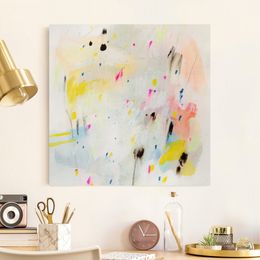 Bilderwelten Leinwandbild Pastell Konfetti Ausbruch