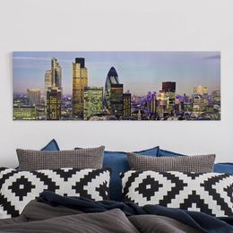Bilderwelten Leinwandbild - Panorama London City