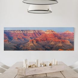 Bilderwelten Leinwandbild - Panorama Grand Canyon nach dem Sonnenuntergang