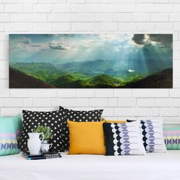 Bilderwelten Leinwandbild - Panorama Heavenly Ground