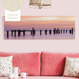 Bilderwelten Leinwandbild - Panorama Meeresromantik