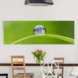Bilderwelten Leinwandbild - Panorama Gr&uuml;ne Hoffnung