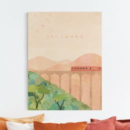 Bilderwelten Leinwandbild Reiseposter - Sri Lanka