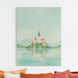 Bilderwelten Leinwandbild Reiseposter - Slowenien