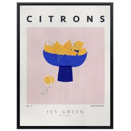 Bilderwelten Leinwandbild Ivy Green Illustrations - Citrons