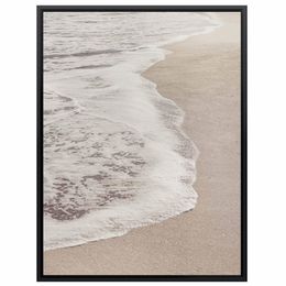 Bilderwelten Leinwandbild Welle k&uuml;sst Strand