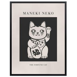 Bilderwelten Leinwandbild Maneki Neko - Die Gl&uuml;ckskatze
