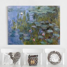 Bilderwelten Leinwandbild - Querformat Claude Monet - Seerosen (Nympheas)
