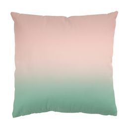 Bilderwelten Dekokissen Rosa-Gr&uuml;n Farbverlauf