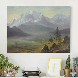 Bilderwelten Leinwandbild - Querformat Albert Bierstadt - Mont Blanc