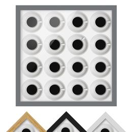 Bilderwelten Bild mit Rahmen - Quadrat Kaffeehaus