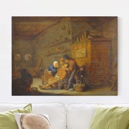 Bilderwelten Leinwandbild - Querformat Adriaen van Ostade - Der Zahnarzt