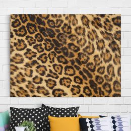 Bilderwelten Leinwandbild - Querformat Jaguar Skin