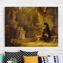 Bilderwelten Leinwandbild - Querformat Carl Spitzweg - Der Witwer