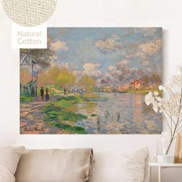 Bilderwelten Leinwandbild - Querformat Claude Monet - Seine