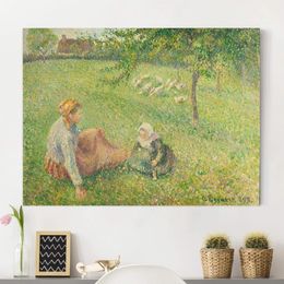 Bilderwelten Leinwandbild - Querformat Camille Pissarro - G&auml;nsehirtin