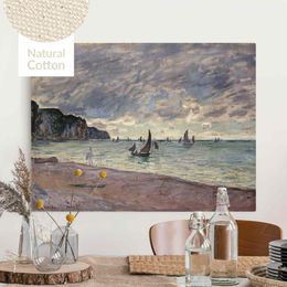 Bilderwelten Leinwandbild Claude Monet - K&uuml;ste von Pourville
