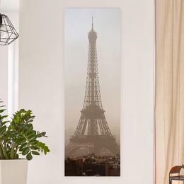 Bilderwelten Leinwandbild - Hochformat Tour Eiffel