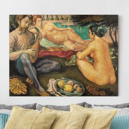 Bilderwelten Leinwandbild - Querformat Emile Bernard - Cour d'Amour