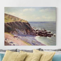 Bilderwelten Leinwandbild - Querformat Alfred Sisley - Lady's Cove - Langland Bay