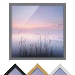 Bilderwelten Bild mit Rahmen - Quadrat Idylle am See