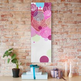 Bilderwelten Leinwandbild - Hochformat Roses and Bubbles