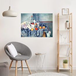 Bilderwelten Glasbild - Querformat Paul C&eacute;zanne - Stillleben Pfirsiche