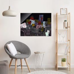 Bilderwelten Glasbild - Querformat Paul Klee - Altes Gem&auml;uer