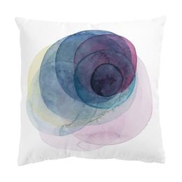 Bilderwelten Dekokissen violett originell Abstrakt - Urknall - lila - Bett Couch Sofakissen Bezug & F&uuml;llung in 40x40 50x50 60x60