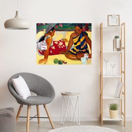 Bilderwelten Glasbild - Querformat Paul Gauguin - Frauen von Tahiti