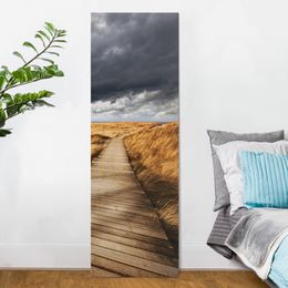 Bilderwelten Leinwandbild - Hochformat Weg in den D&uuml;nen