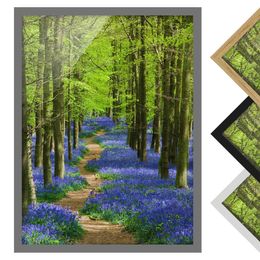 Bilderwelten Bild mit Rahmen - Hochformat Wanderweg in Hertfordshire