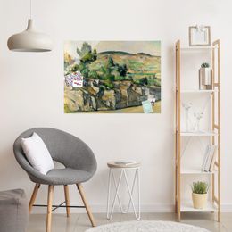 Bilderwelten Glasbild - Querformat Paul C&eacute;zanne - H&uuml;gelige Landschaft